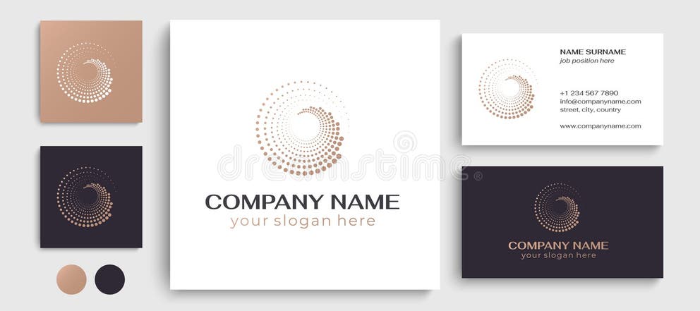 Round Dot Logo. Vector Design Element for Various Uses. Graphic Element ...
