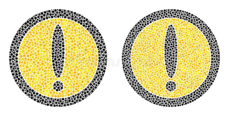 Warning circle icon set stock vector. Illustration of radiation - 11836823