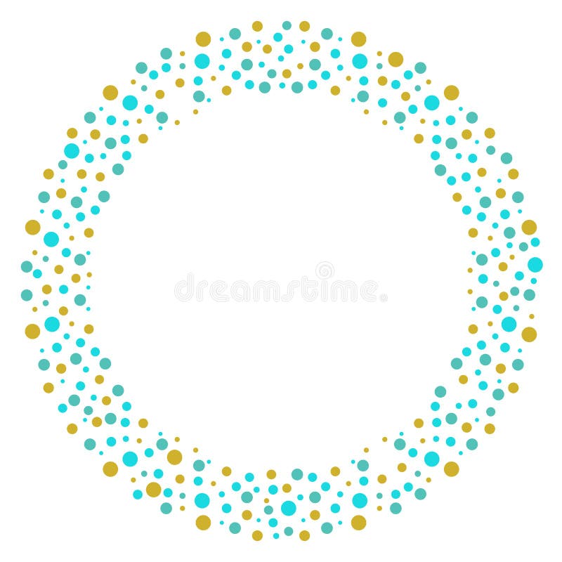 Dotted Round World Map. Abstract Vector Stock Vector - Illustration of ...