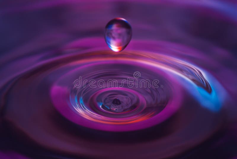 The round drop of water stock image. Image of transparent - 18294245