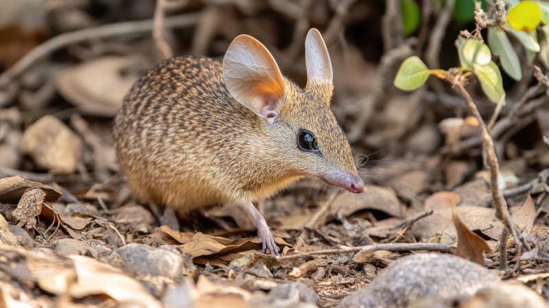 A Round-eared Sengi in Its Natural Habitat Stock Illustration ...