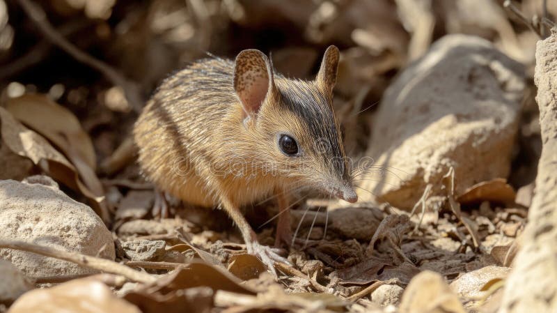 A Round-eared Sengi in Its Natural Habitat Stock Illustration ...