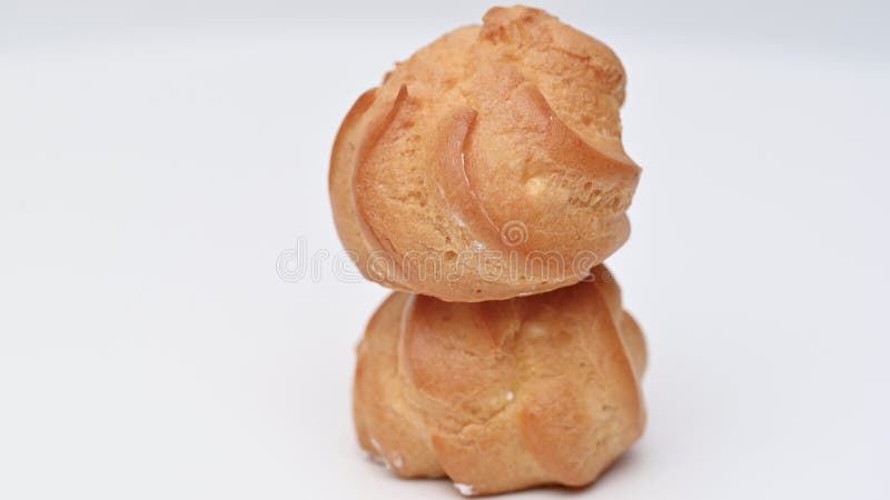 Round eclairs stock video. Video of eclair, baked, profiterole - 343488513