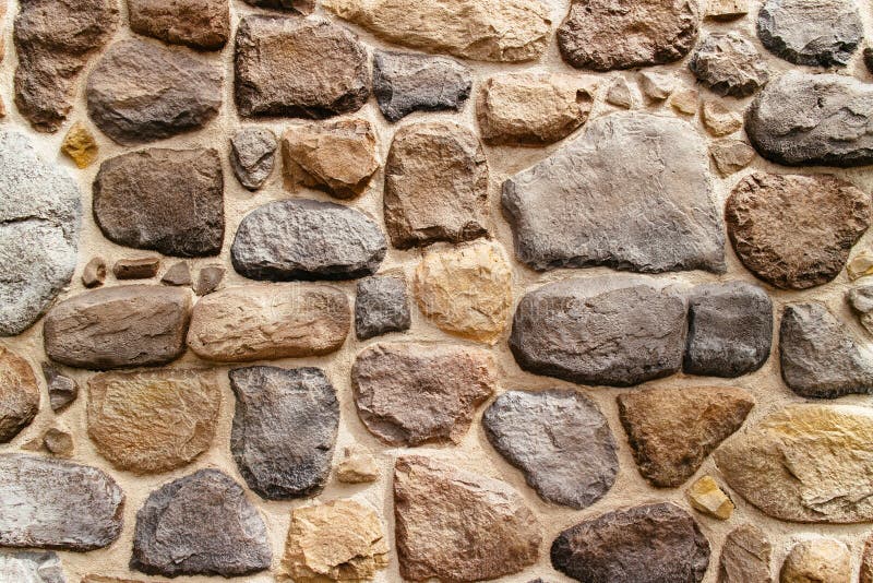 Round Edge Stone Wall Texture Stock Image - Image of aging, rusty: 45466825