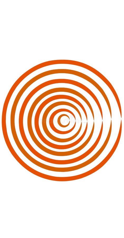 Round Effects in Orange Color Stock Illustration - Illustration of ...