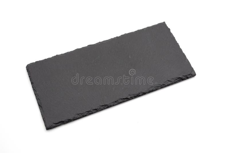 Round Empty Black Stone Plate Stock Photo - Image of granite, material ...