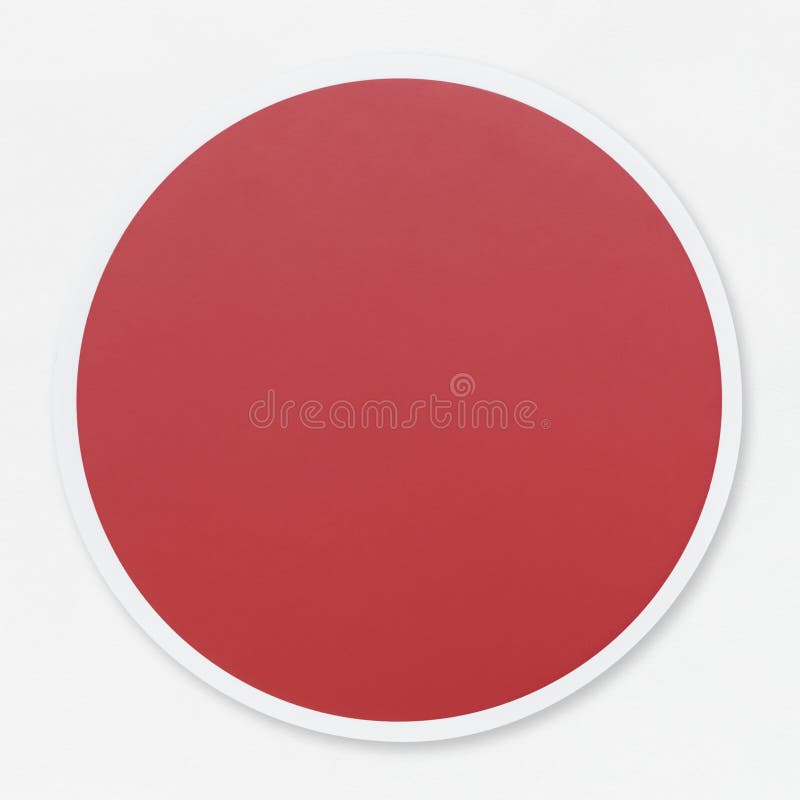 Round Empty Red Circle Illustration Stock Image - Image of learn ...