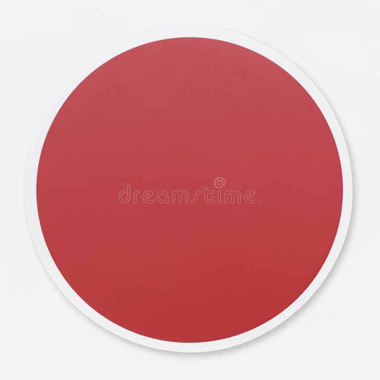 Round Empty Red Circle Illustration Stock Image - Image of learn ...