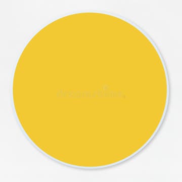 Round Empty Yellow Circle Illustration Stock Photo - Image of class ...