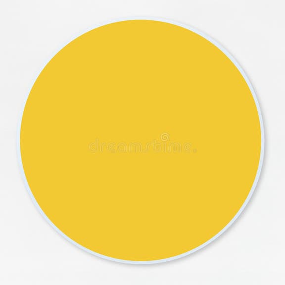 Round Empty Yellow Circle Illustration Stock Photo - Image of class ...