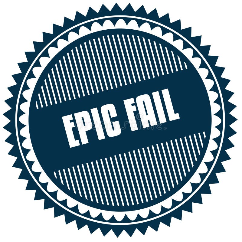 Fail sticker. stock vector. Illustration of label, insignia - 153379170