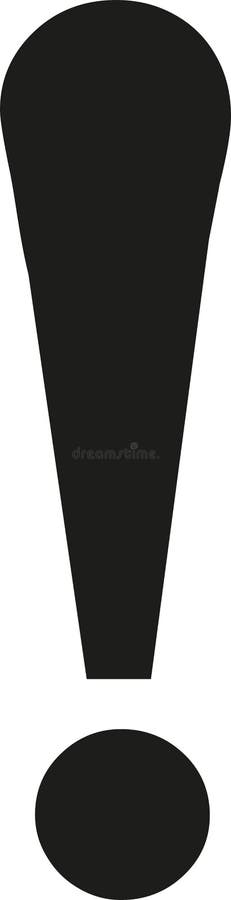 Round Exclamation Mark. Simple Vector Illustration. Stock Vector ...