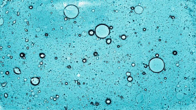 Round Fat Bubbles Float on the Water Surface Stock Image - Image of ...