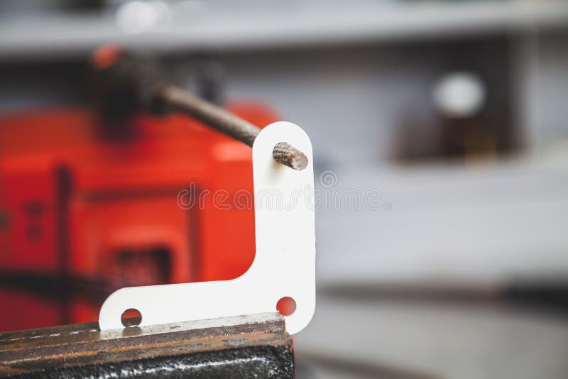 Round File Handles Hole in Flat Corner Stock Image - Image of fast ...