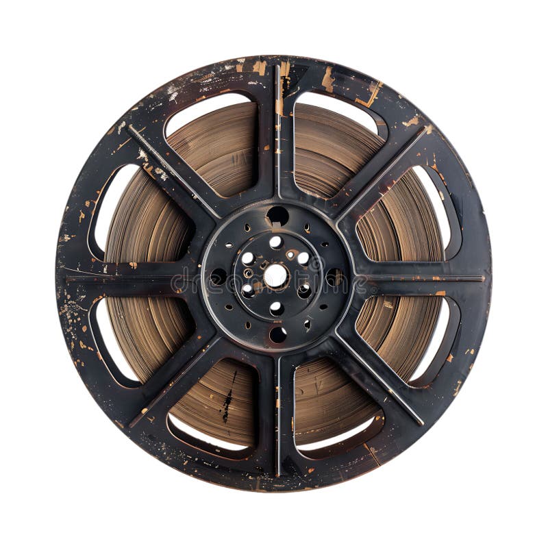 Round Film Roll on Transparent Background - Ai Generated Stock ...