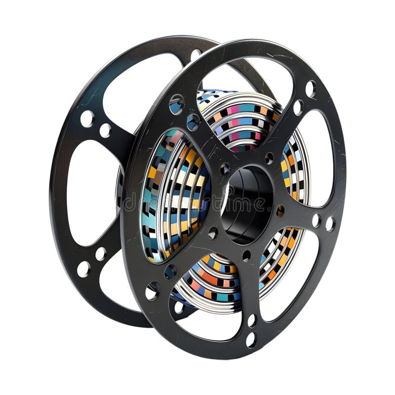 Round Film Stripe or Roll on Transparent Background - Ai Generated ...