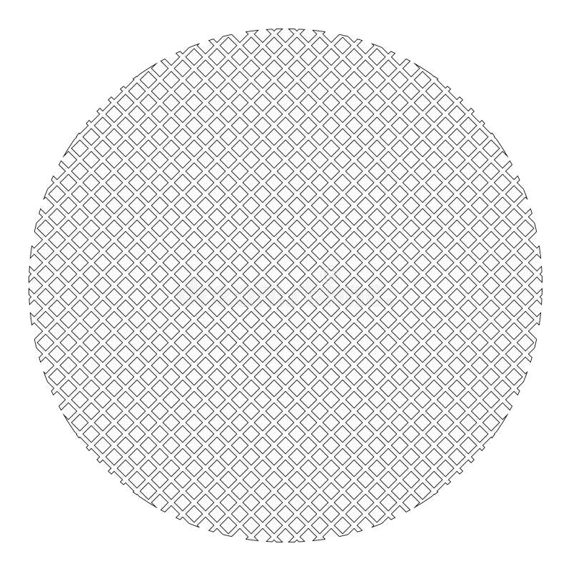 Round Filter Material Icon Outline Black Color Vector Illustration Flat ...