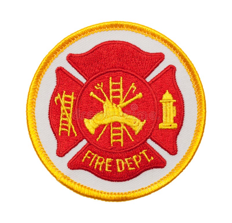 Round Fire Dept Patch stock photo. Image of department - 122930622