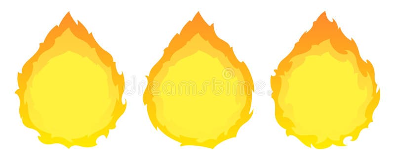 Round fire frames stock vector. Illustration of frame - 159218823