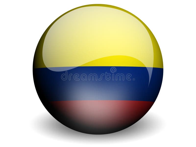 Flag of the Colombia stock illustration. Illustration of america - 6892479