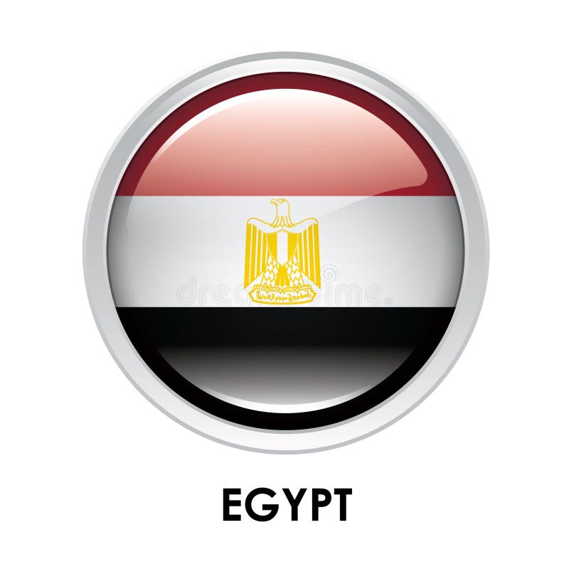 Egypt Button Flag Round Shape Stock Illustrations – 82 Egypt Button ...