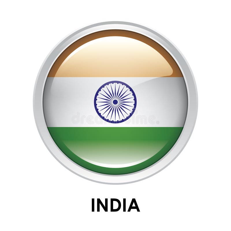 India Flag Round Badge Stock Illustrations – 469 India Flag Round Badge ...