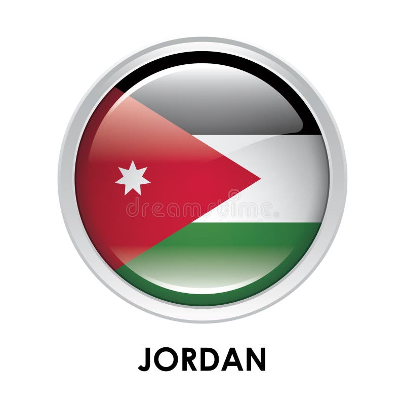 Round Flag Jordan Stock Illustrations – 482 Round Flag Jordan Stock ...