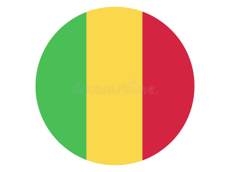 Round Flag of Mali stock illustration. Illustration of state - 4849816