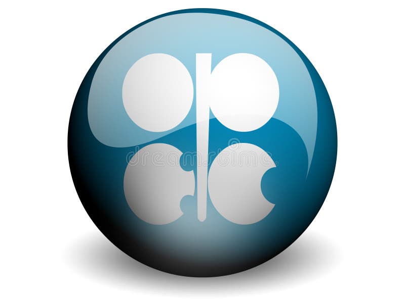 Round Flag of OPEC stock illustration. Illustration of blue - 4896550