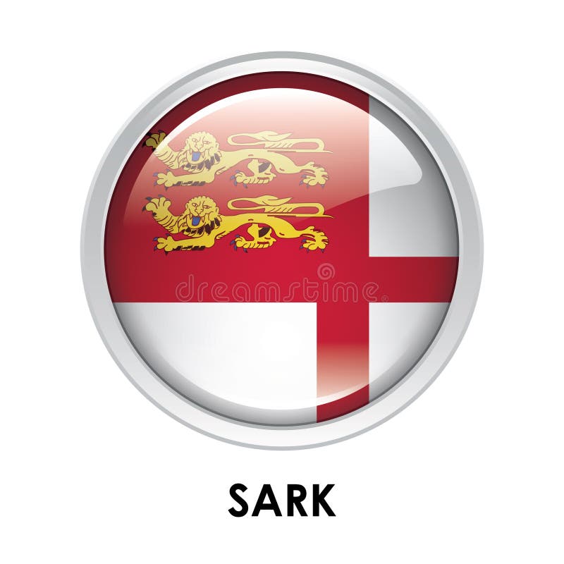 Sark Official Flag, United Kingdom, Vector Illustration Stock Vector ...