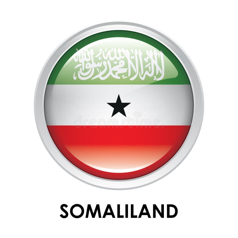 Round flag of Somaliland stock illustration. Illustration of color ...