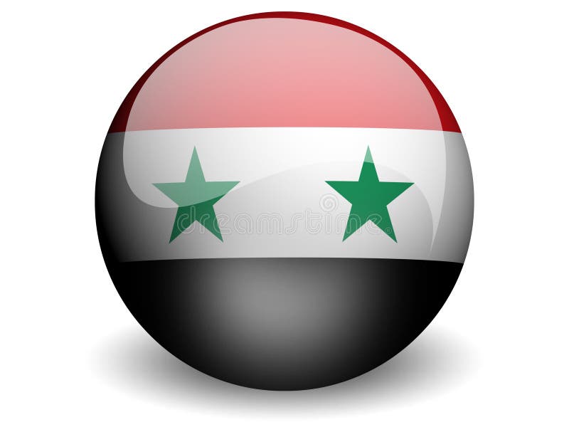 Syrian flag stock illustration. Illustration of ball, sphere - 65242