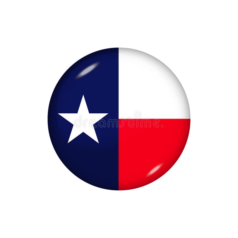 Texas State Flag. Vector Illustration Stock Vector - Illustration of ...