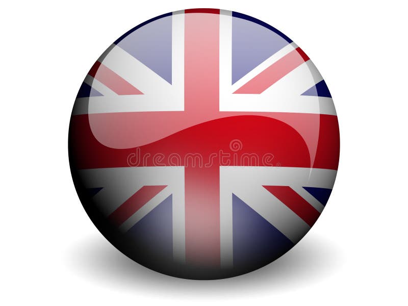 Round Flag of United Kingdom Stock Illustration - Illustration of union ...