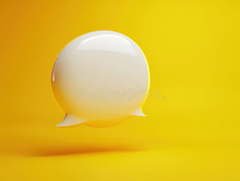 Round Floating Speech Bubble Yellow Background Stock Photos - Free & Royalty-Free Stock Photos ...