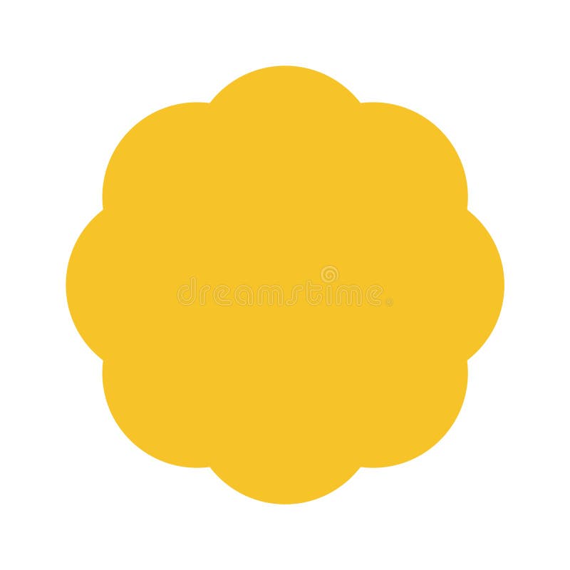 Round Floral Shape Sticker Badge Stock Vector - Illustration of floral ...