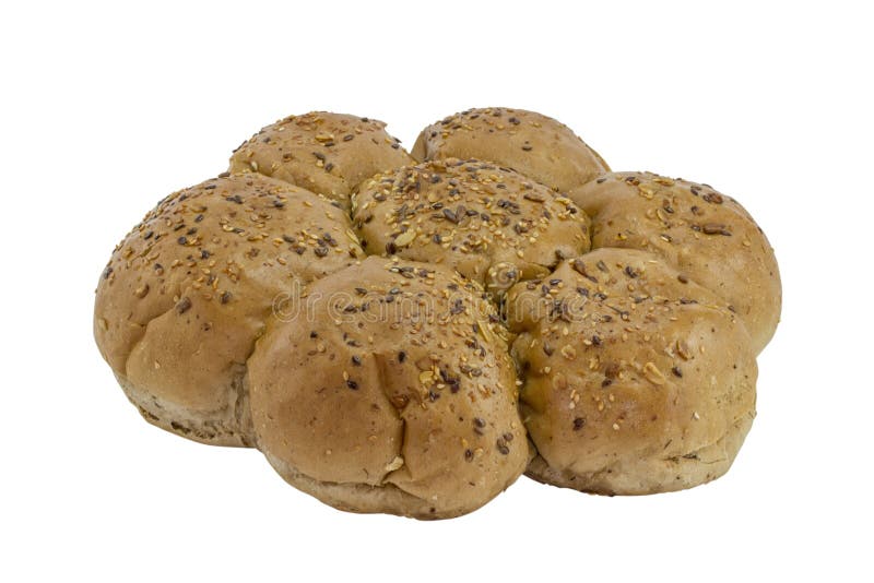 Round Flower Shaped Integral Bread Stock Image - Image of eating ...