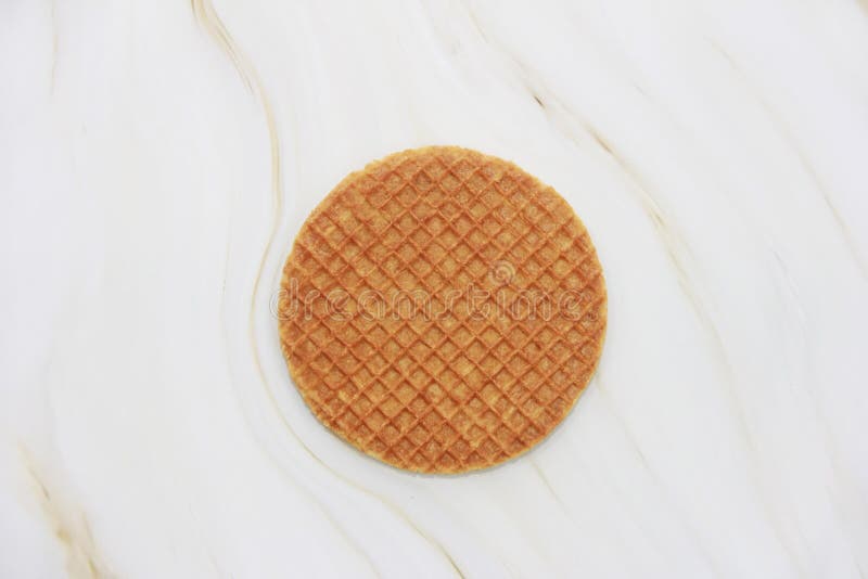 Thin Belgian Waffles Isolated on White Top View Stock Image - Image of ...