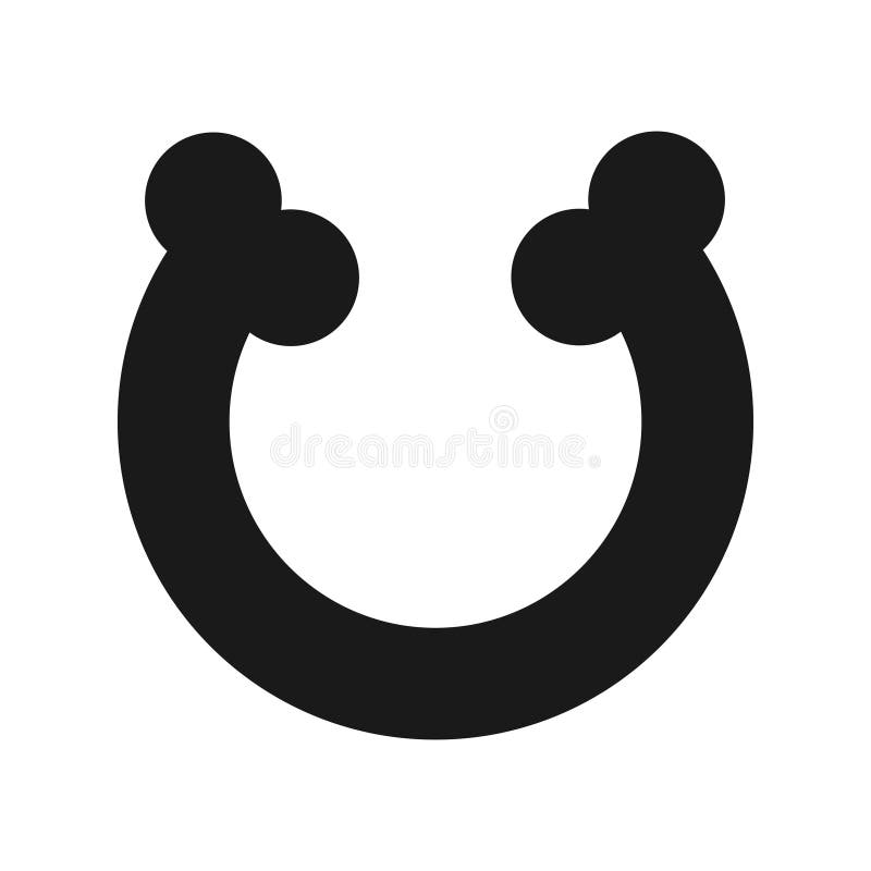 Round Frame of Big Dog Bone. Vector Silhouette on White Background ...