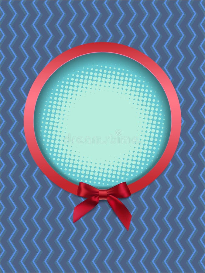 Round frame with bow stock vector. Illustration of object - 32929486