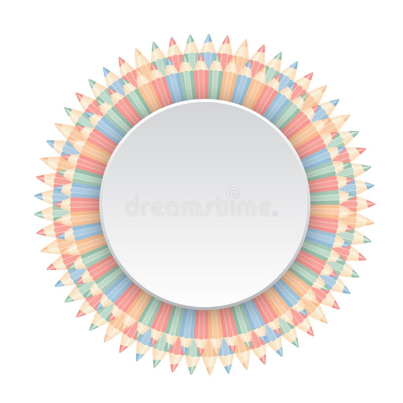 Round frame stock vector. Illustration of blue, paper - 54603185