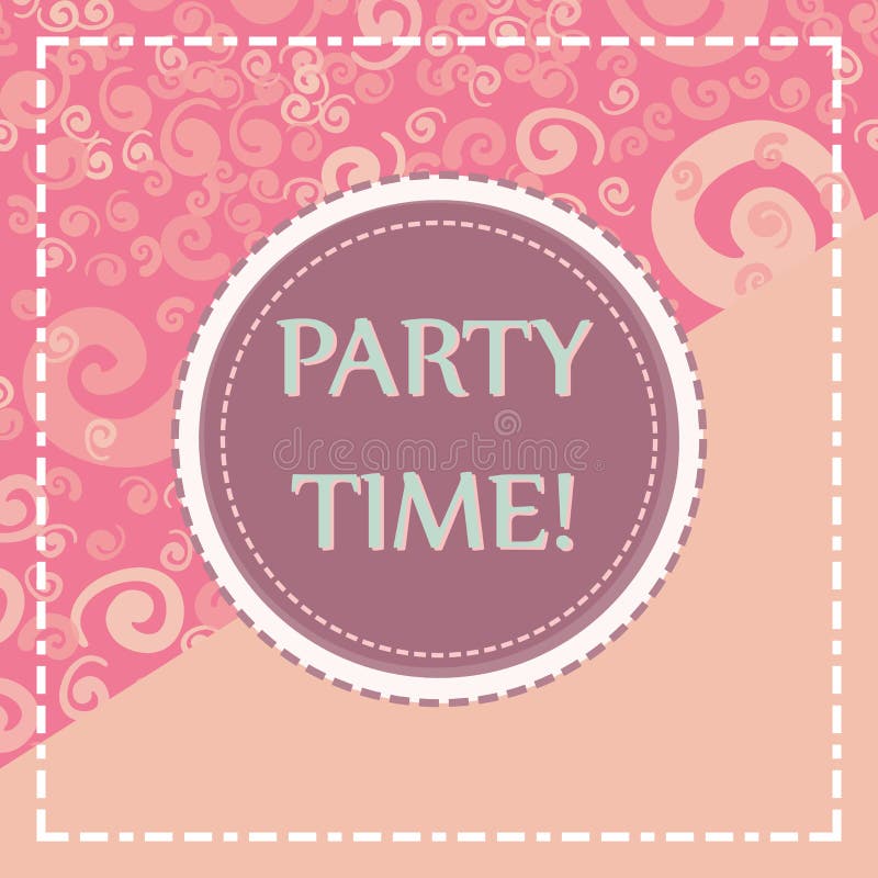 Cover Print in Light Pink Color Stock Vector - Illustration of birthday ...