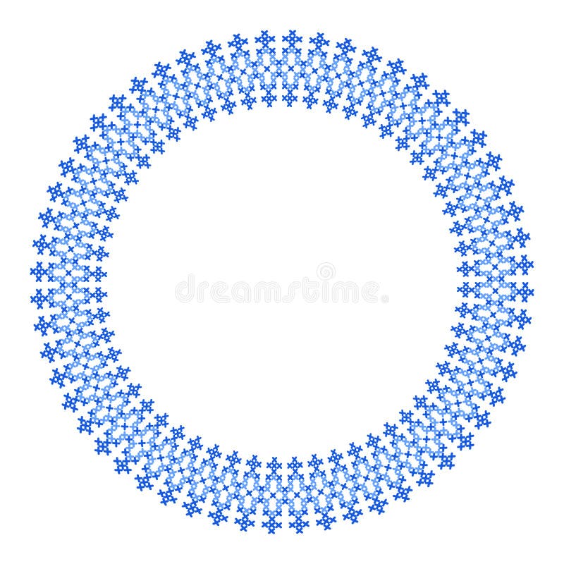 Round Frame Cross-stitch Motifs Folk Stock Vector - Illustration of ...
