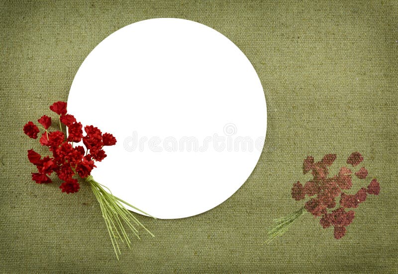 Round Frame with Flower Bunch Stock Photo - Image of bloom, color: 39993984