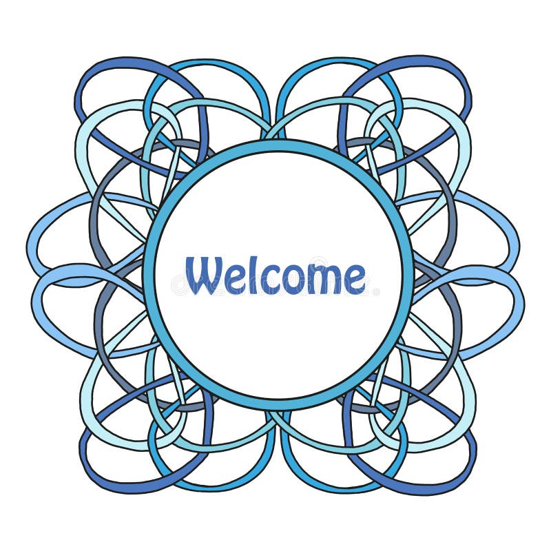 Round frame of the loop stock vector. Illustration of background - 51782196