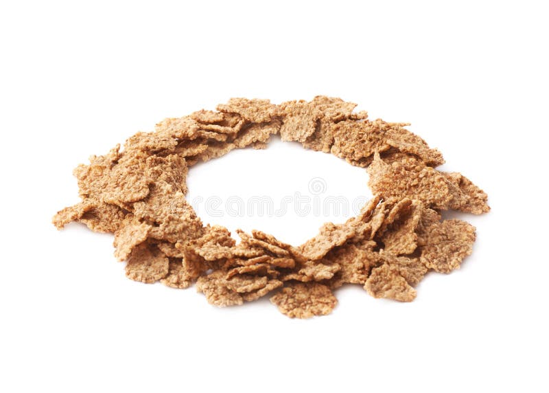 Round Frame Made of Cereal Flakes Stock Image - Image of empty ...