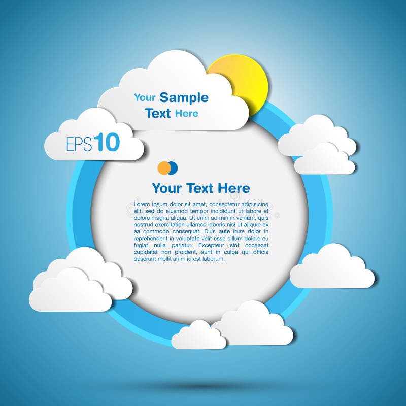 Round Frame - Paper Cutout Design Stock Vector - Illustration of cutout ...