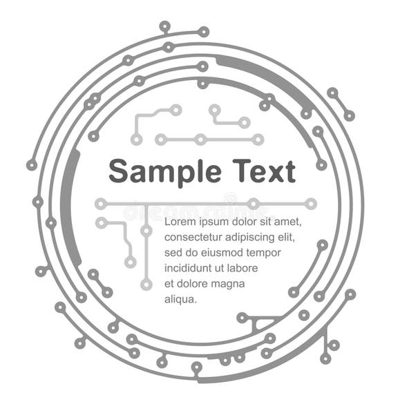 Round Circuit Board Frame Stock Illustrations – 345 Round Circuit Board ...