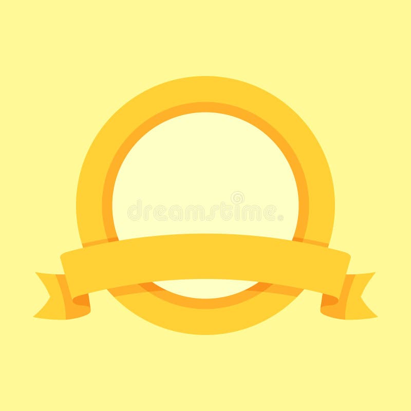 Round frame with ribbon stock illustration. Illustration of text ...