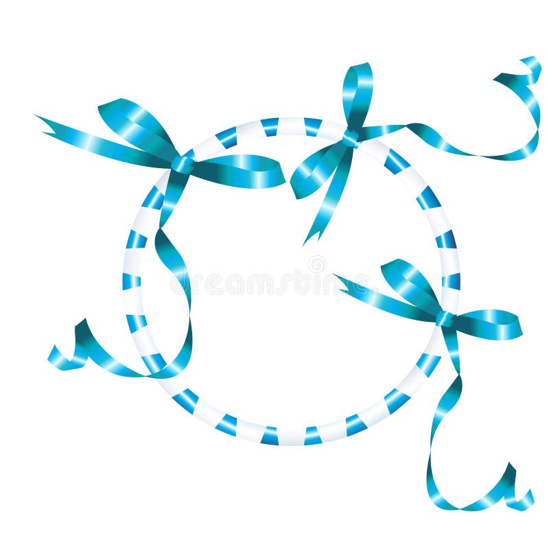 Round frame with ribbons stock vector. Illustration of holiday - 22363595